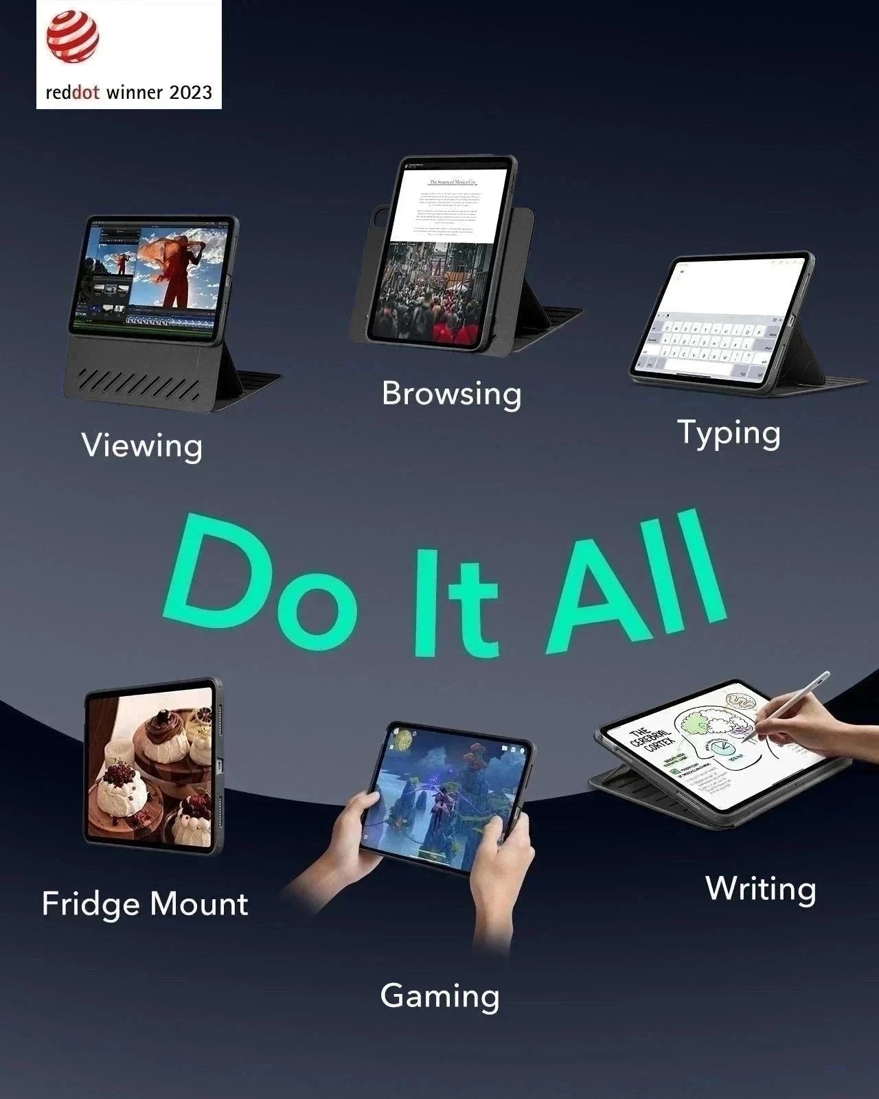 Top Titanium Shift Magnetic Cover Case for iPad 11th Generation | ESR