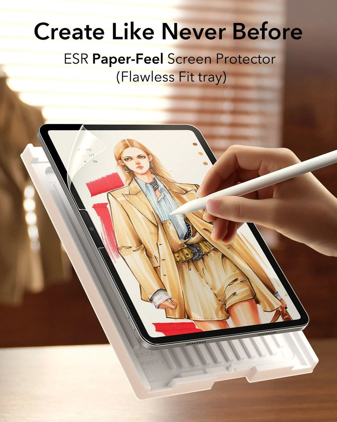 Paper-Like iPad Pro 11 Screen Protector (M5) With Application Tray | ESR