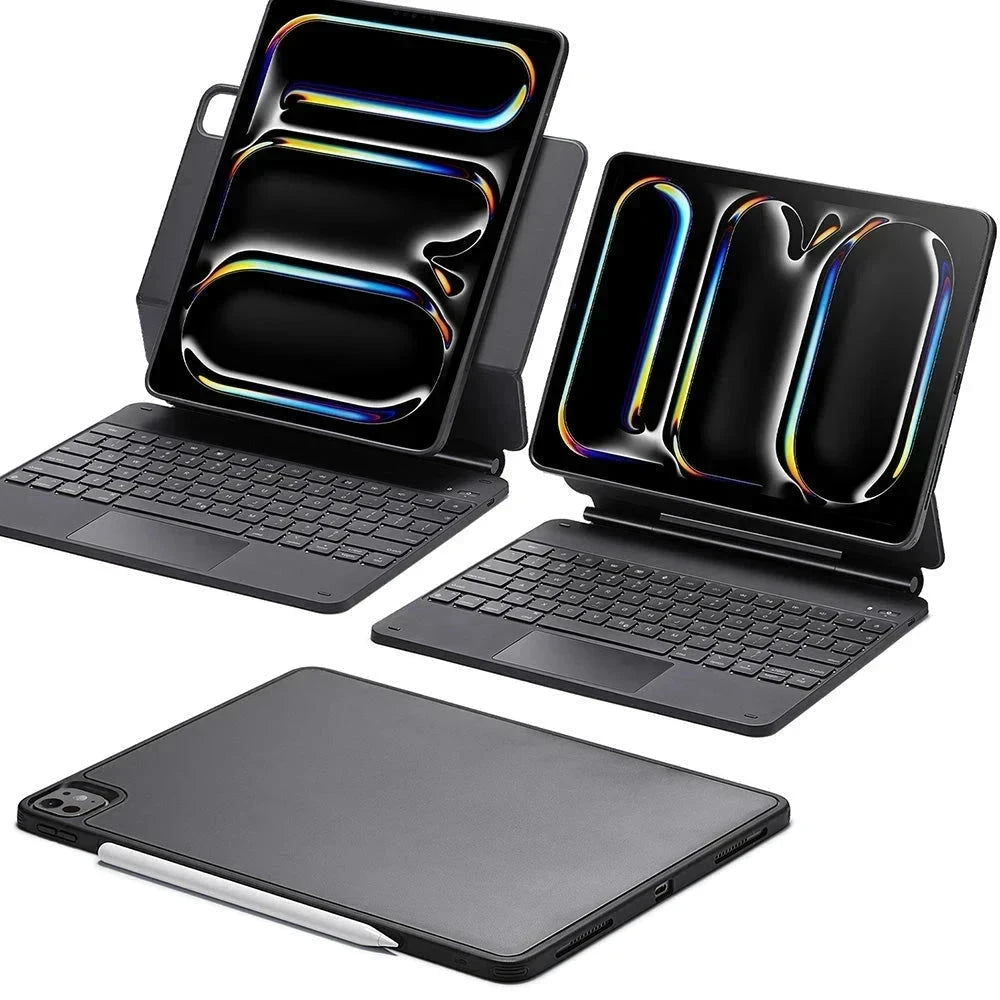 Black iPad Pro 13-inch Keyboard Case(M5) with Trackpad|ESR Rebound 360