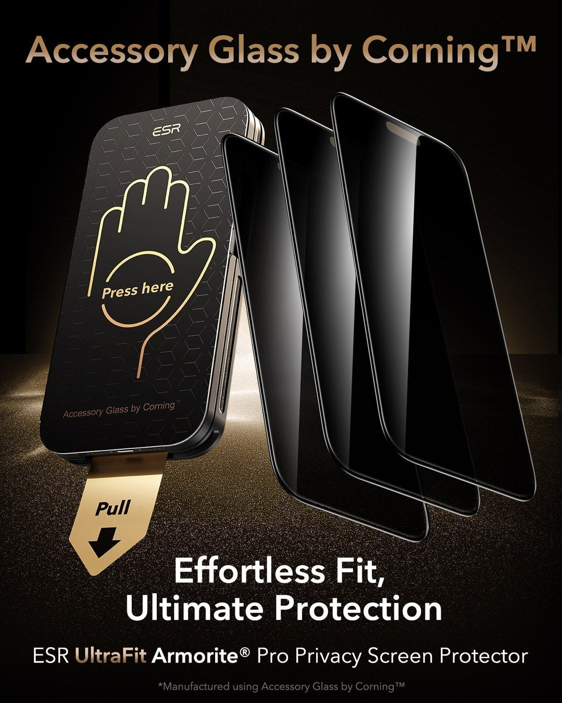 iPhone 17 Privacy Corning Protector & Blue Shockproof phone Case|ESR Cyber